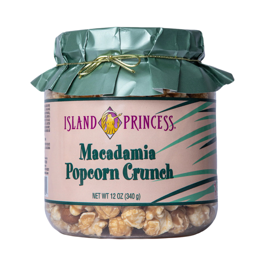 MACADAMIA POPCORN CRUNCH 12OZ SMALL GIFT JAR (multiple quantity option ...